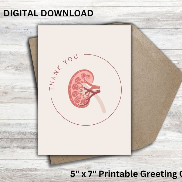 Kidney Donor Card - Etsy