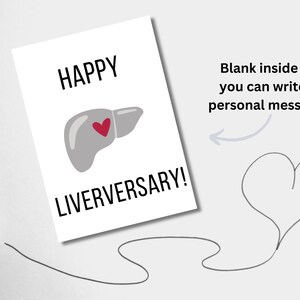 Happy Liverversary Card: Liver Transplant Anniversary (PDF, PNG, JPG ...