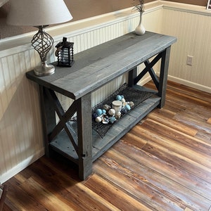 Rustic, Reclaimed Barn Wood Console Table. Custom Sizes and Finishes ...