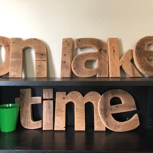 Rustic Distressed Reclaimed Barn Wood Lower Case Letters. Any LETTER ...