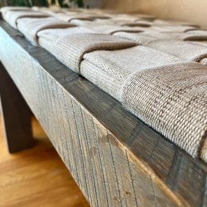 Reclaimed Fire Hose Bench. Custom Sizes and Finishes - Etsy