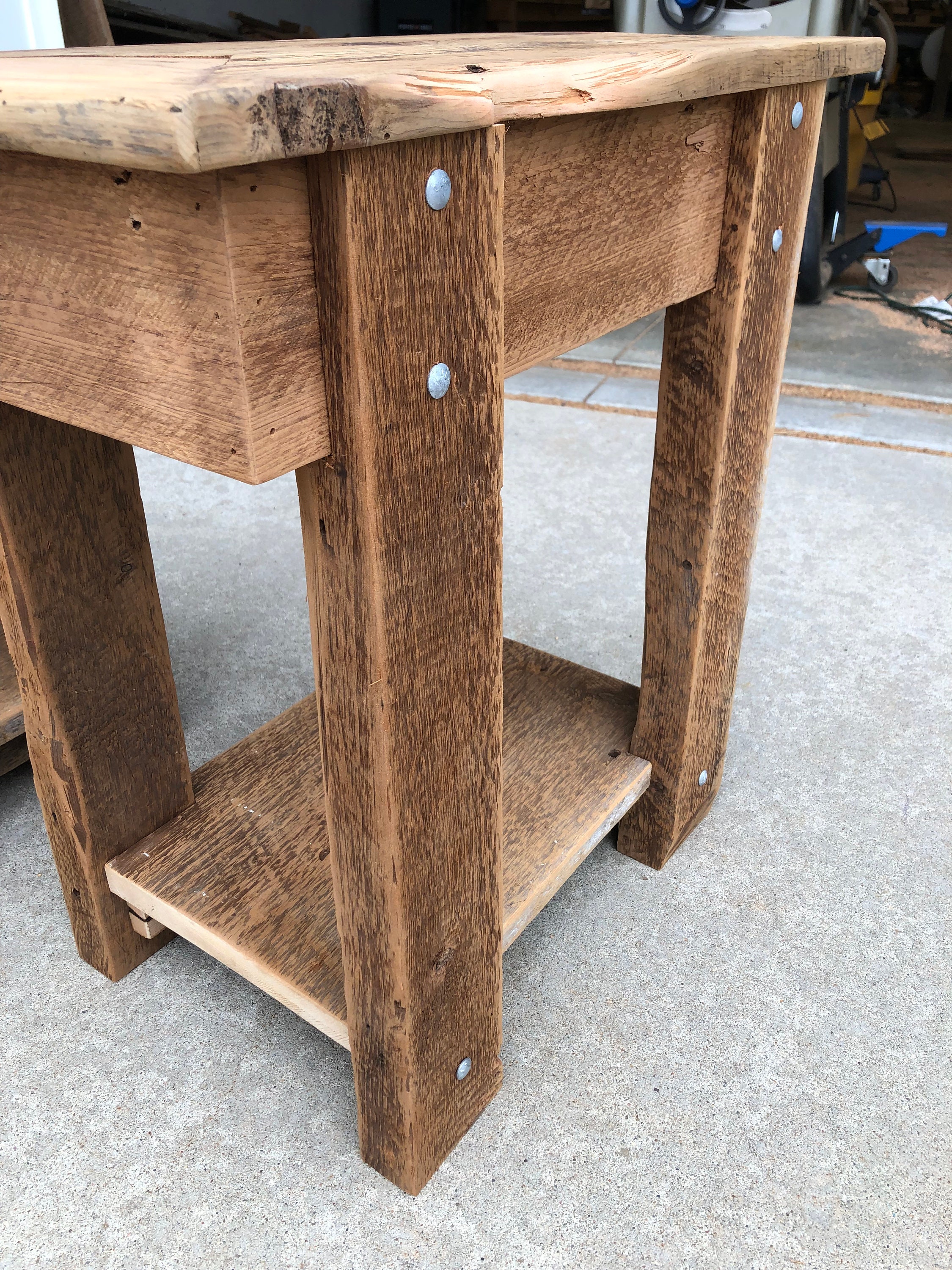 Reclaimed Barn Wood End Table / Coffee Table Authentic 100 | Etsy