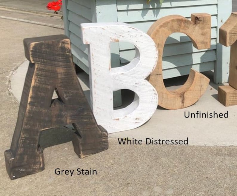 Rustic Distressed Wood Letters. Reclaimed Barn Wood. Any - Etsy