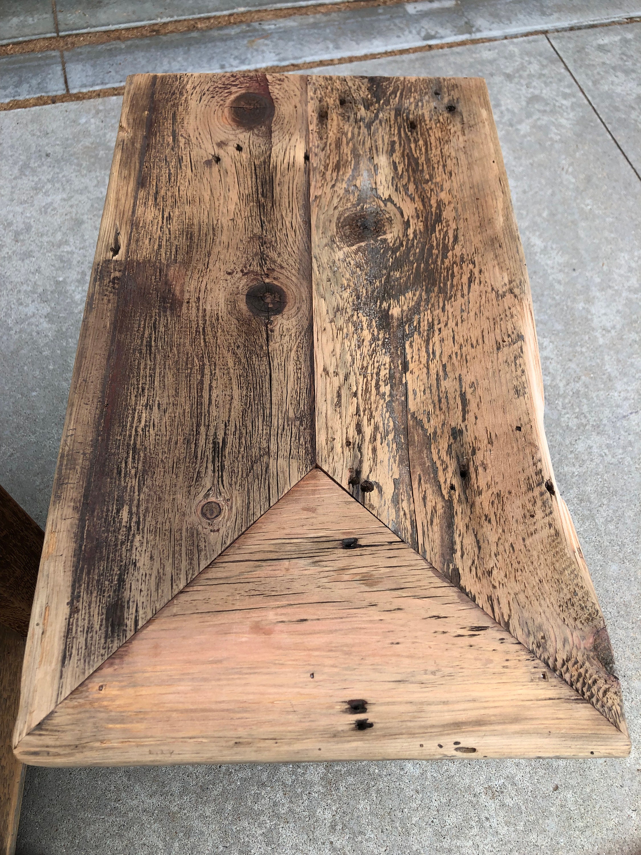 Reclaimed Barn Wood End Table / Coffee Table Authentic 100 | Etsy