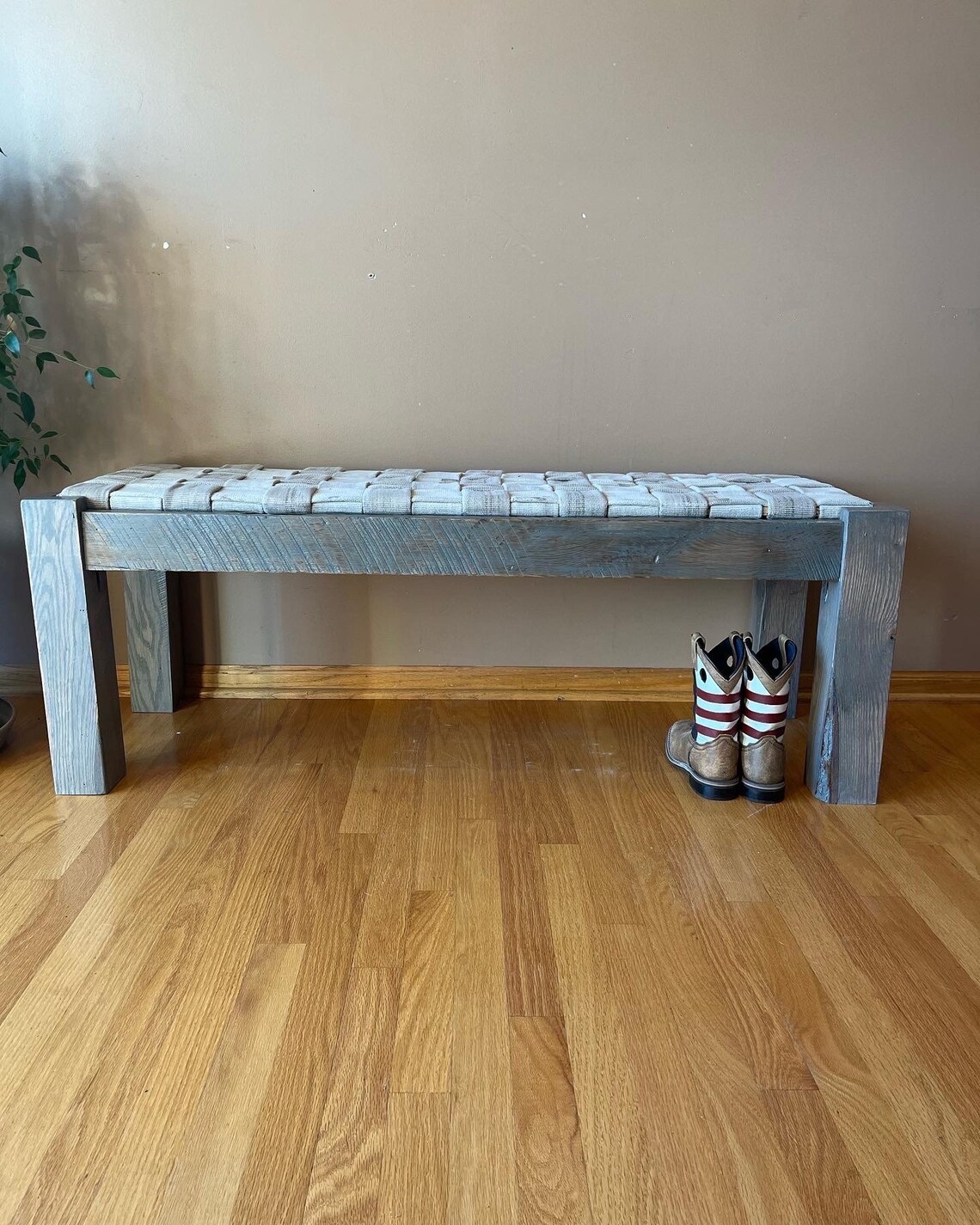Reclaimed Fire Hose Bench. Custom Sizes and Finishes - Etsy