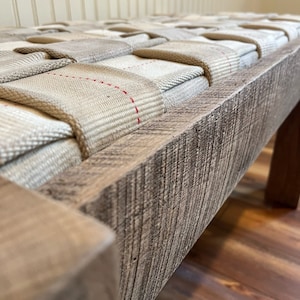 Reclaimed Fire Hose Bench. Custom Sizes and Finishes Available. - Etsy