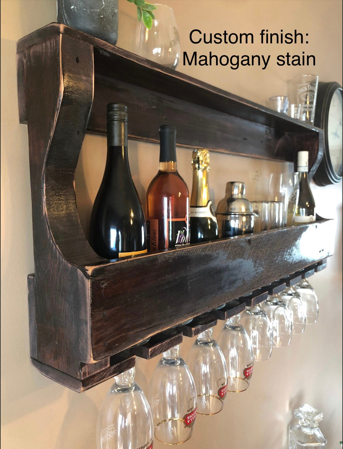 Reclaimed Barn Wood Wine Rack - Etsy