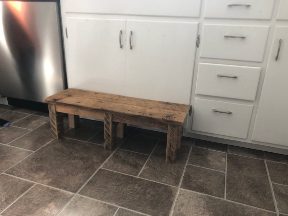 Rustic Distressed Wooden Step Stool - Etsy