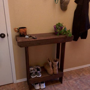 Rustic Cedar Entry Way / Console Table - Etsy