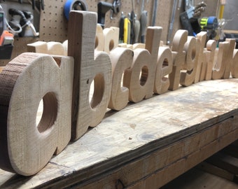 Reclaimed Wood Letters - Etsy