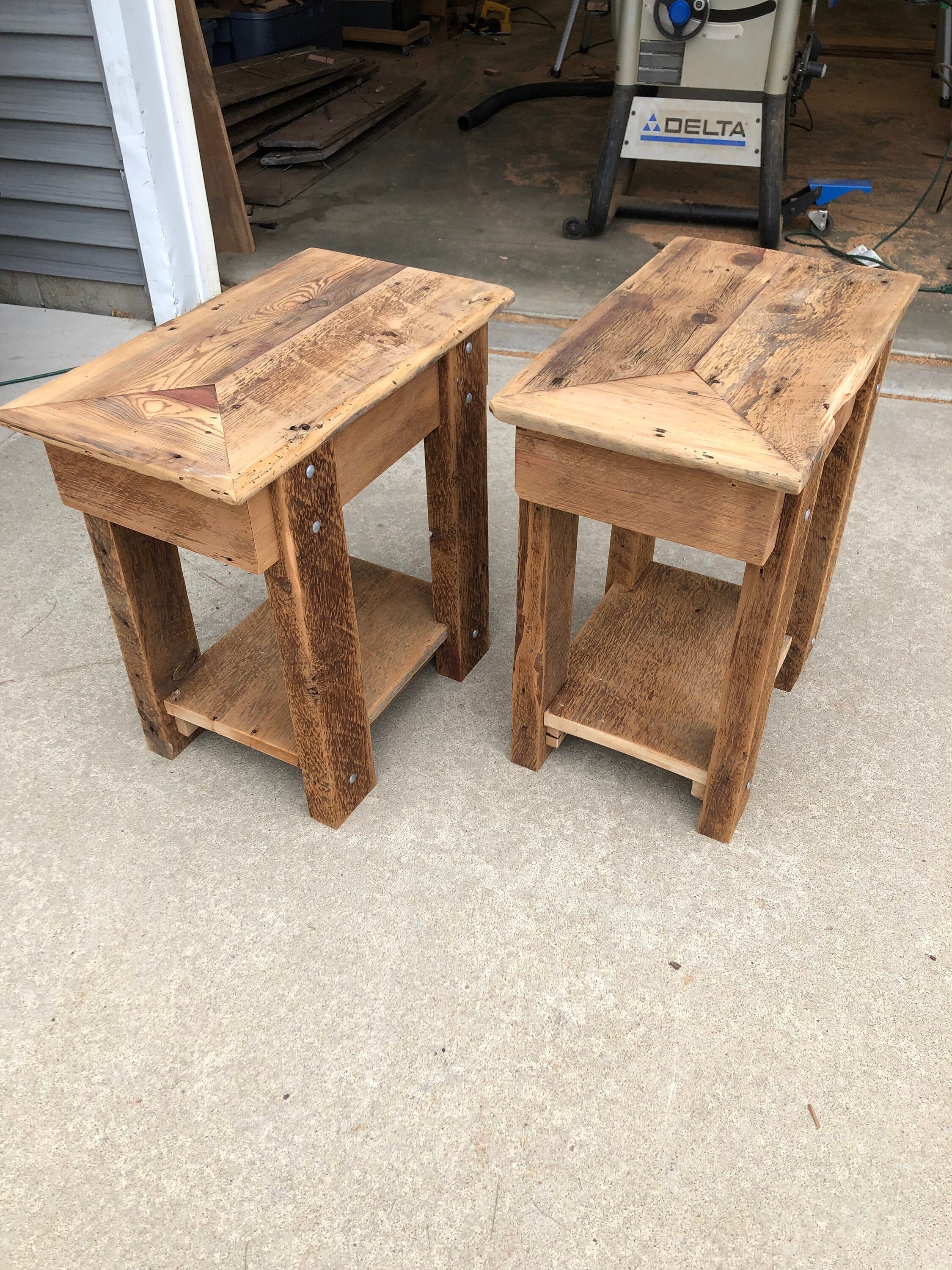 Reclaimed Barn Wood End Table / Coffee Table Authentic 100 | Etsy
