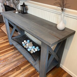 Rustic, Reclaimed Barn Wood Console Table. Custom Sizes and Finishes ...