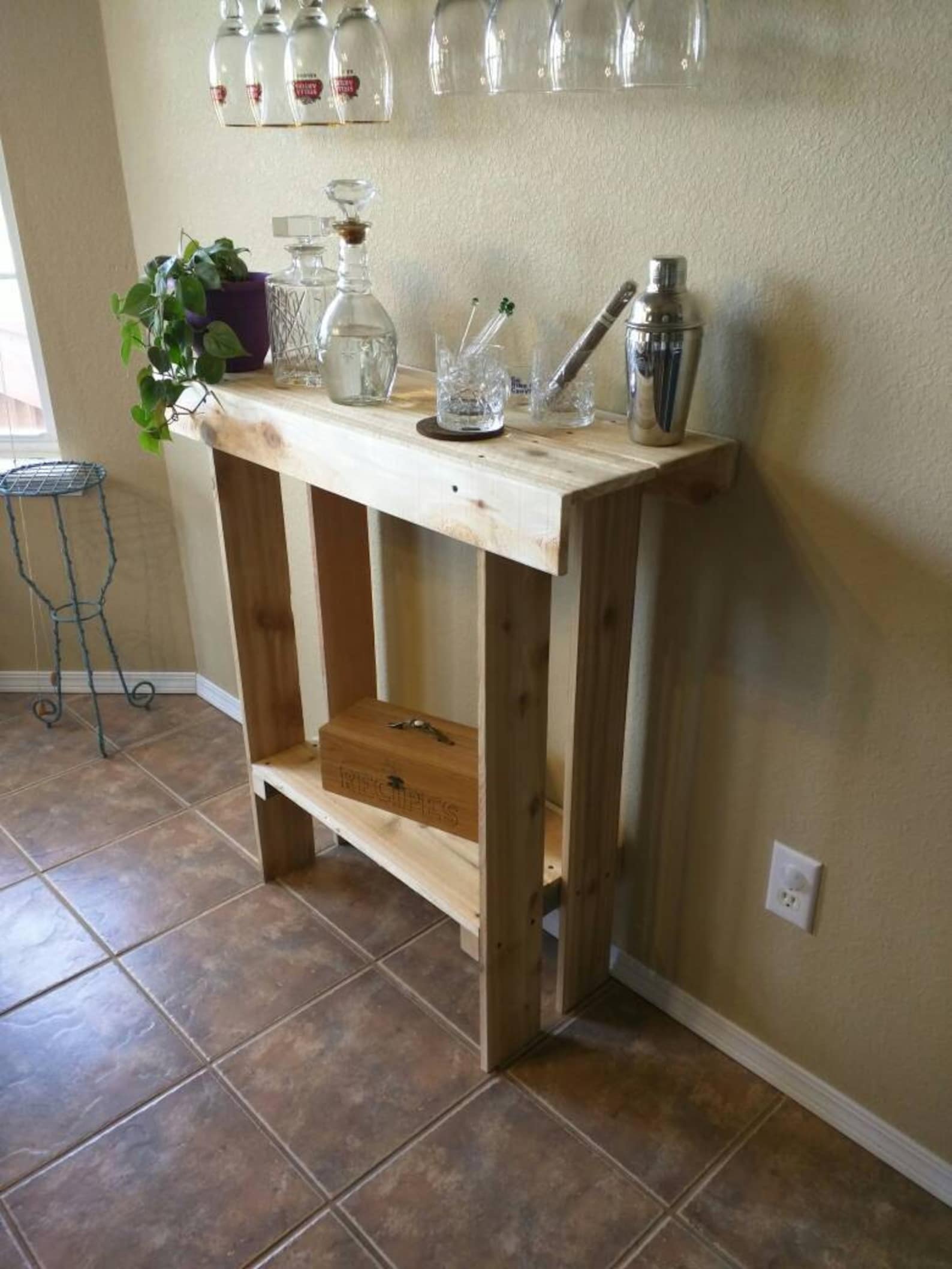 Rustic Cedar Entry Way / Console Table - Etsy