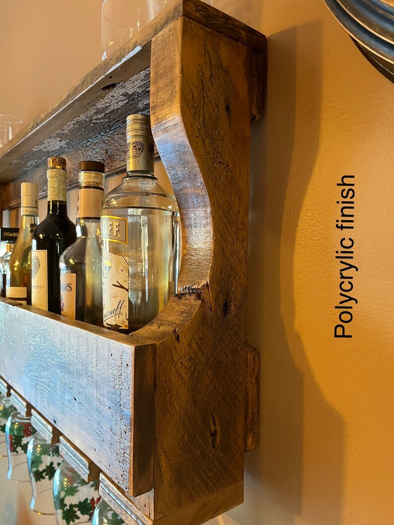 Reclaimed Barn Wood Wine Rack - Etsy