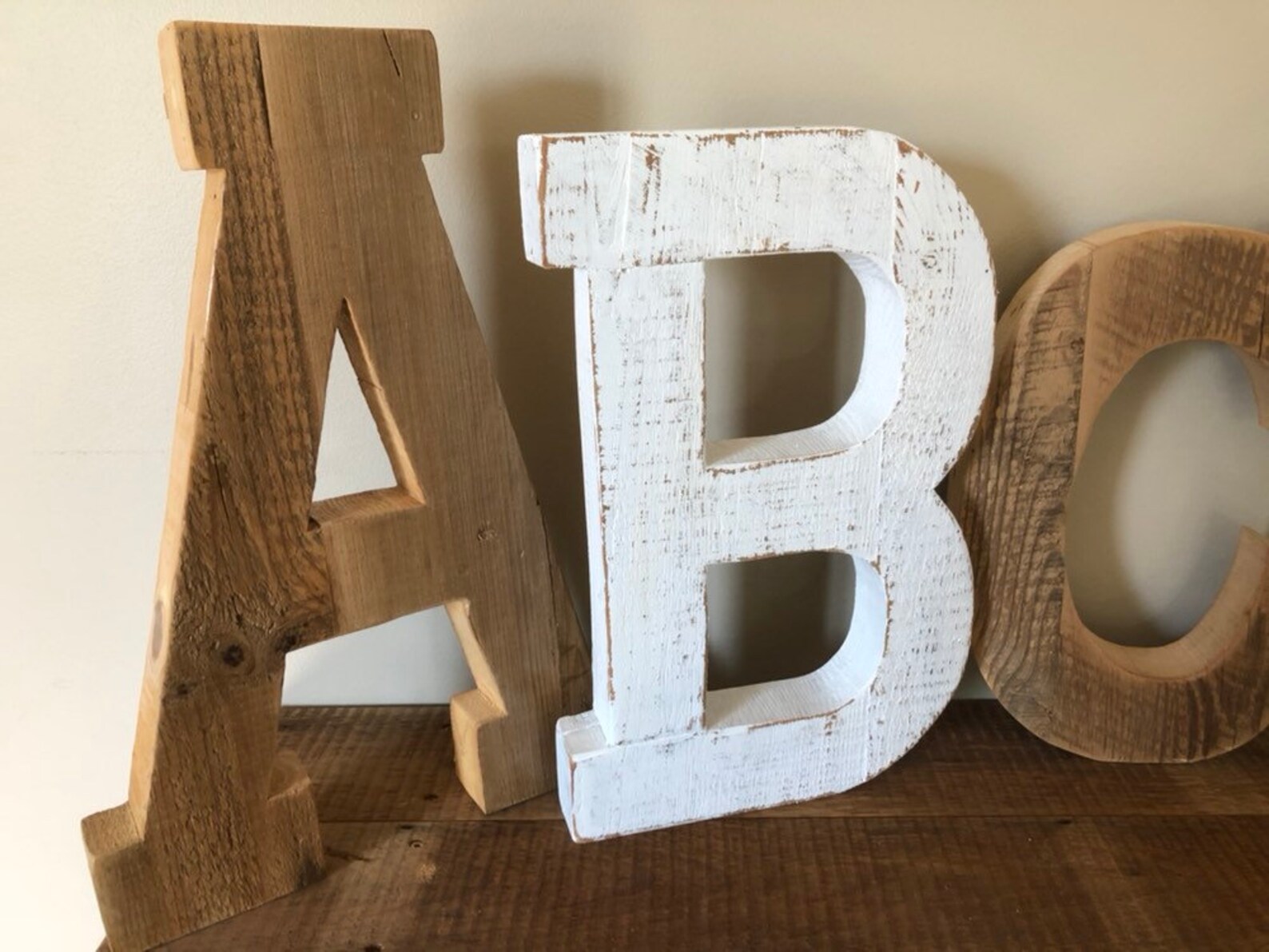 Rustic Distressed Wood Letters. Reclaimed Barn Wood. Any - Etsy