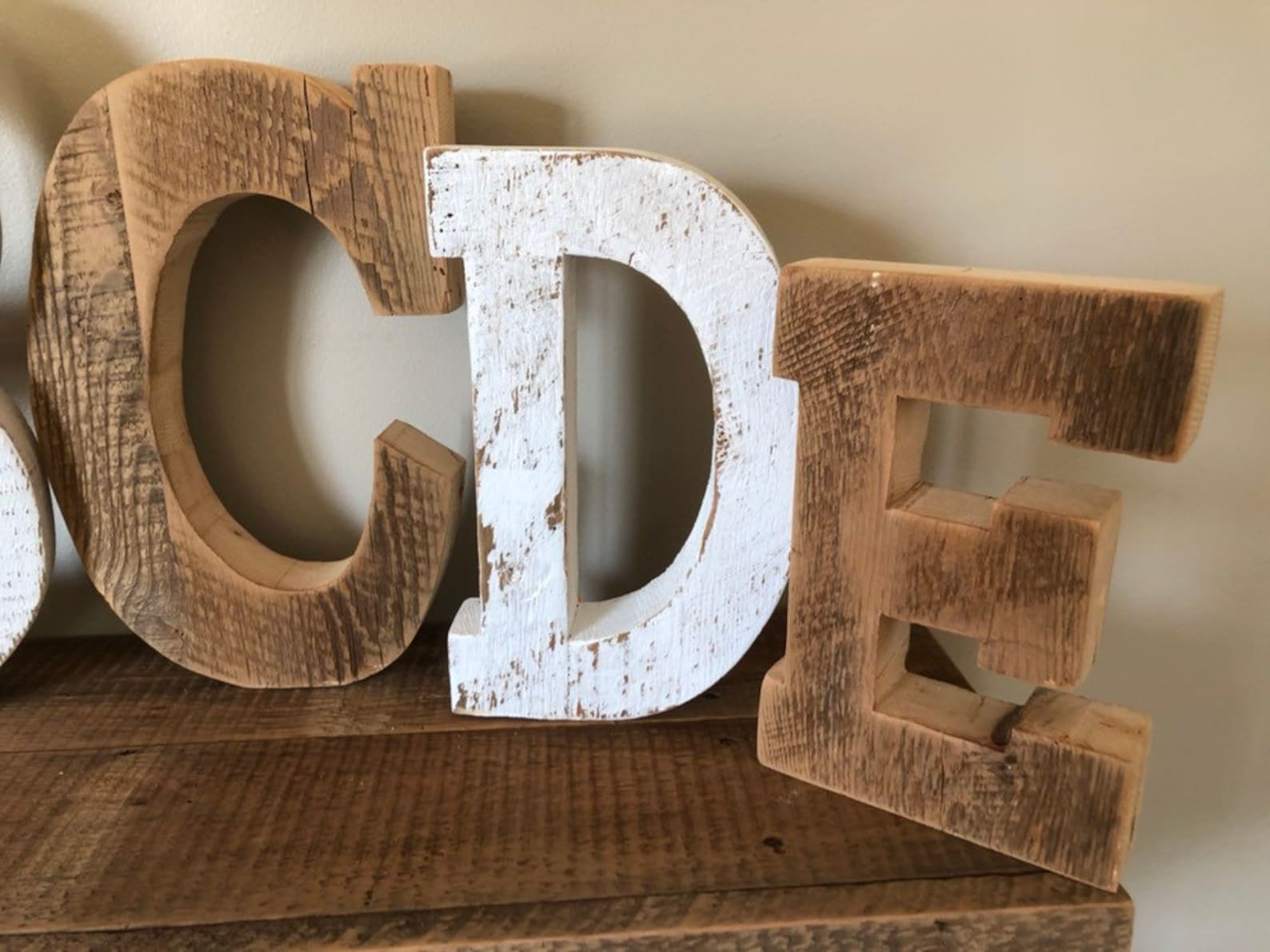 Rustic Distressed Wood Letters. Reclaimed Barn Wood. Any - Etsy