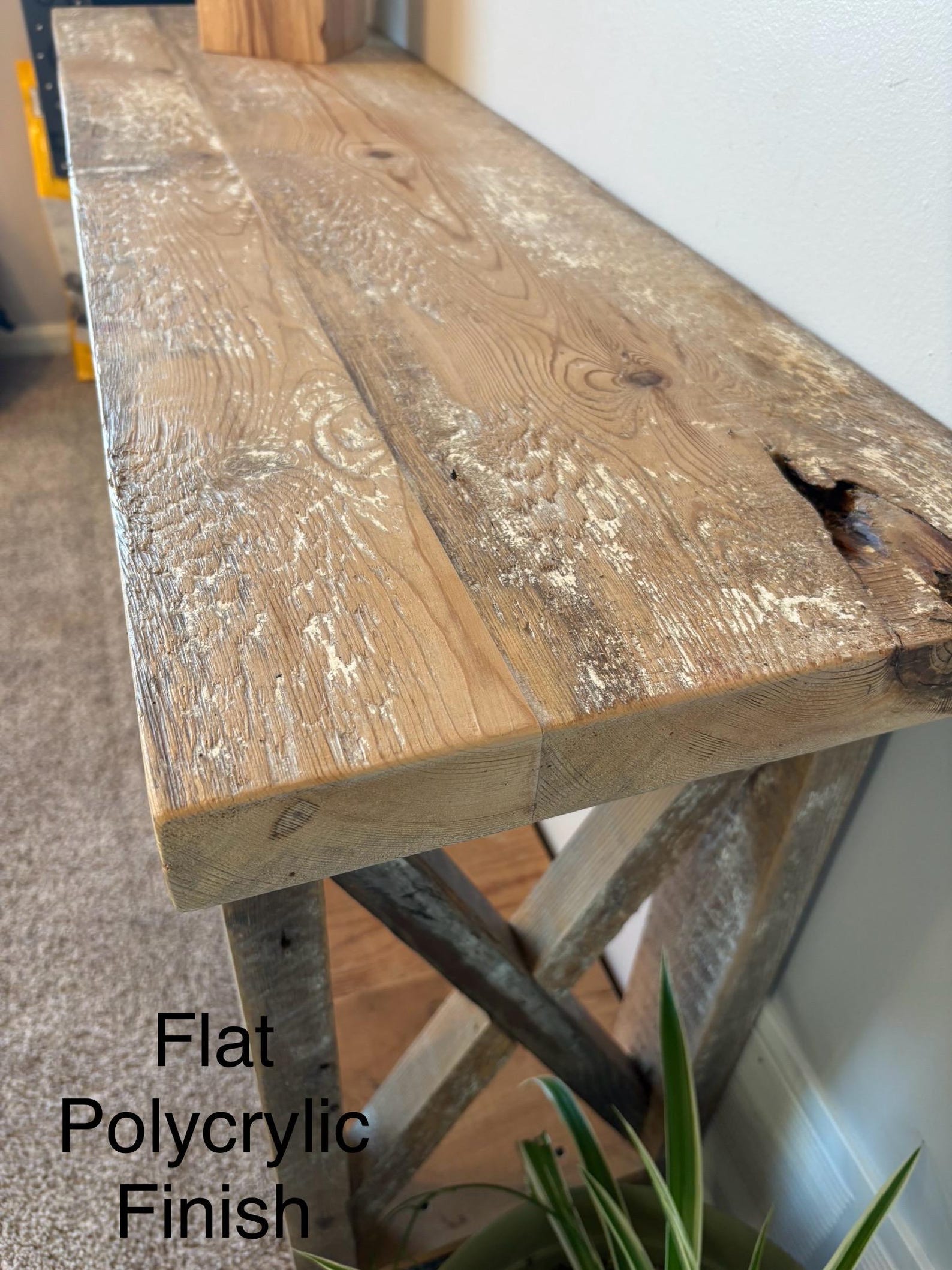 Rustic, Reclaimed Barn Wood Console Table. Custom Sizes and Finishes ...