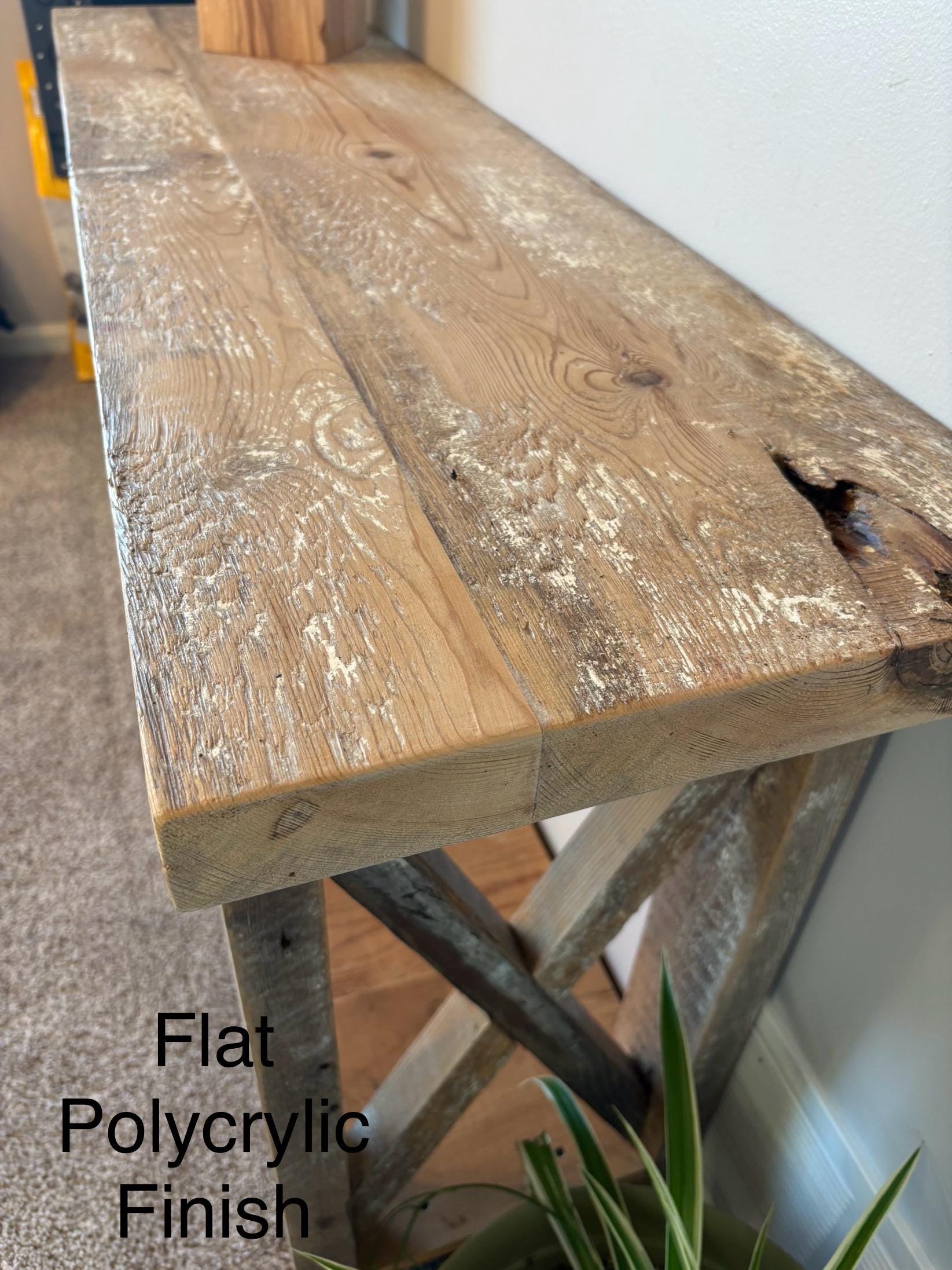 Rustic, Reclaimed Barn Wood Console Table. Custom Sizes and Finishes ...