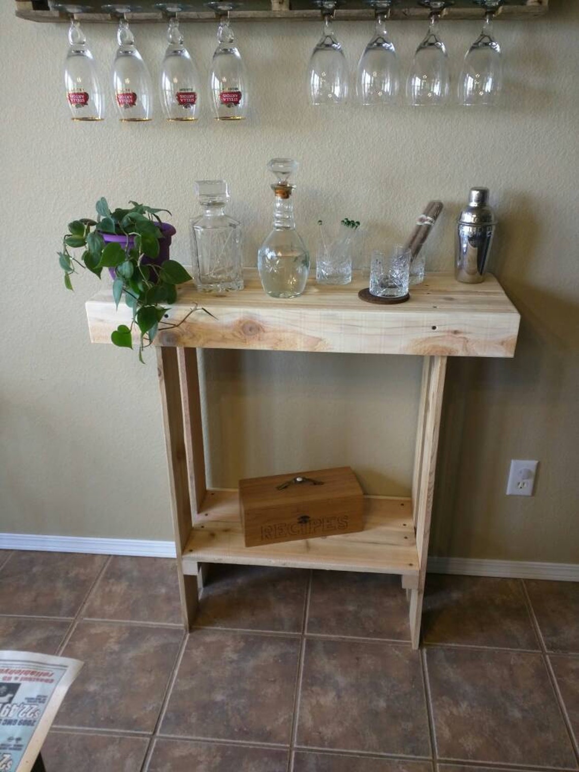 Rustic Cedar Entry Way / Console Table - Etsy