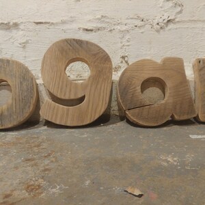 Rustic Distressed Reclaimed Barn Wood Lower Case Letters. Any LETTER ...