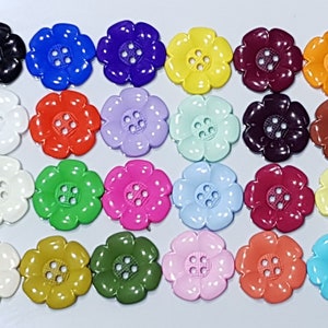 Extra Large Flower Buttons X 5 63mm Haberdashery - Etsy UK