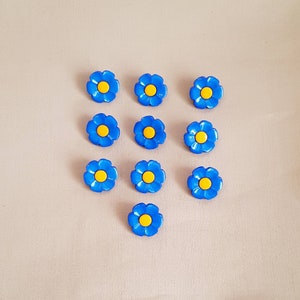 Forget-me-not Flower Buttons 18 Mm Haberdashery Sewing - Etsy