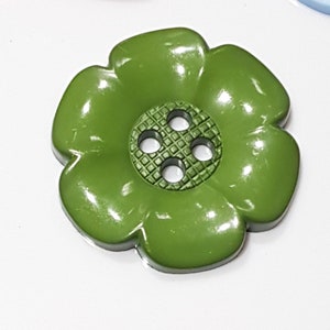 Extra Large Flower Buttons X 5 63mm Haberdashery - Etsy UK
