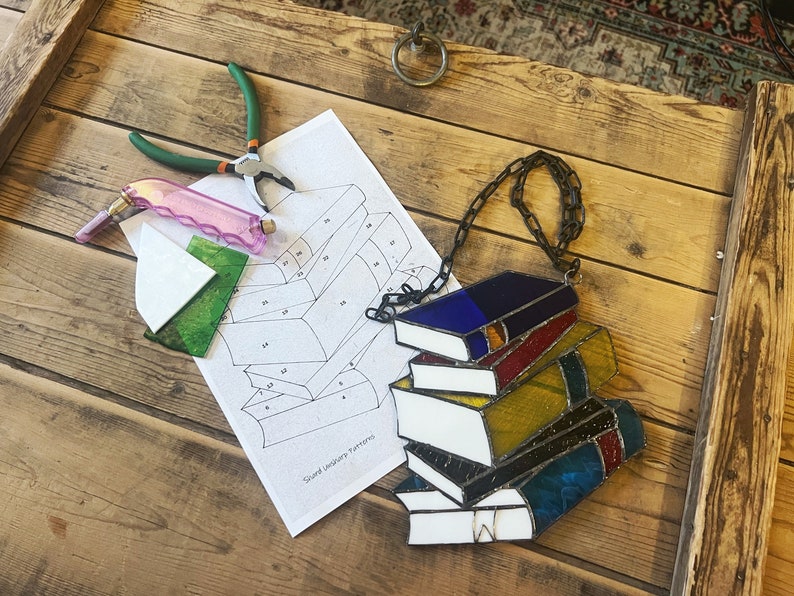 Stained Glass Pattern Books Suncatcher - Etsy