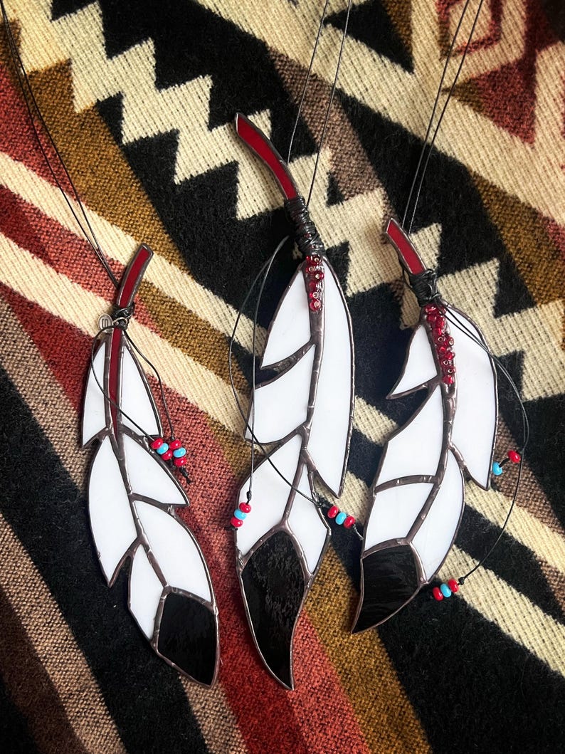 Stained Glass Pattern Feathers - Etsy