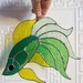 Stained Glass Pattern Battle Betta Fish Suncatcher - Etsy