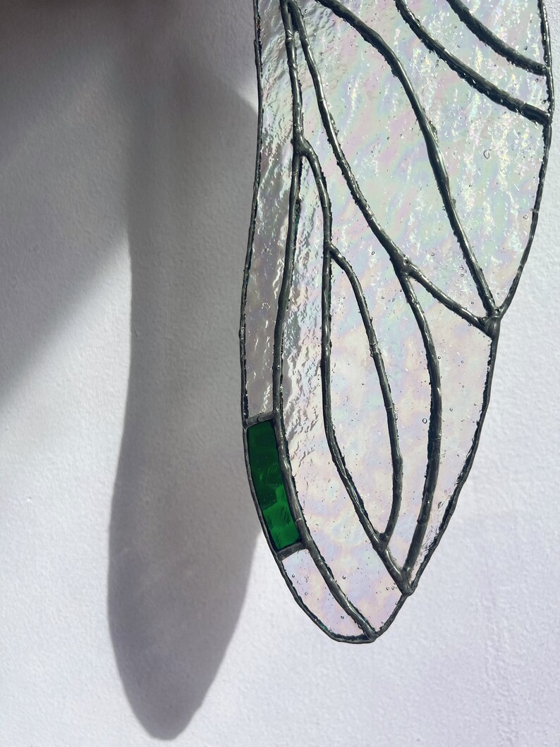 Dragonfly Wing Stained Glass Suncatcher - Etsy