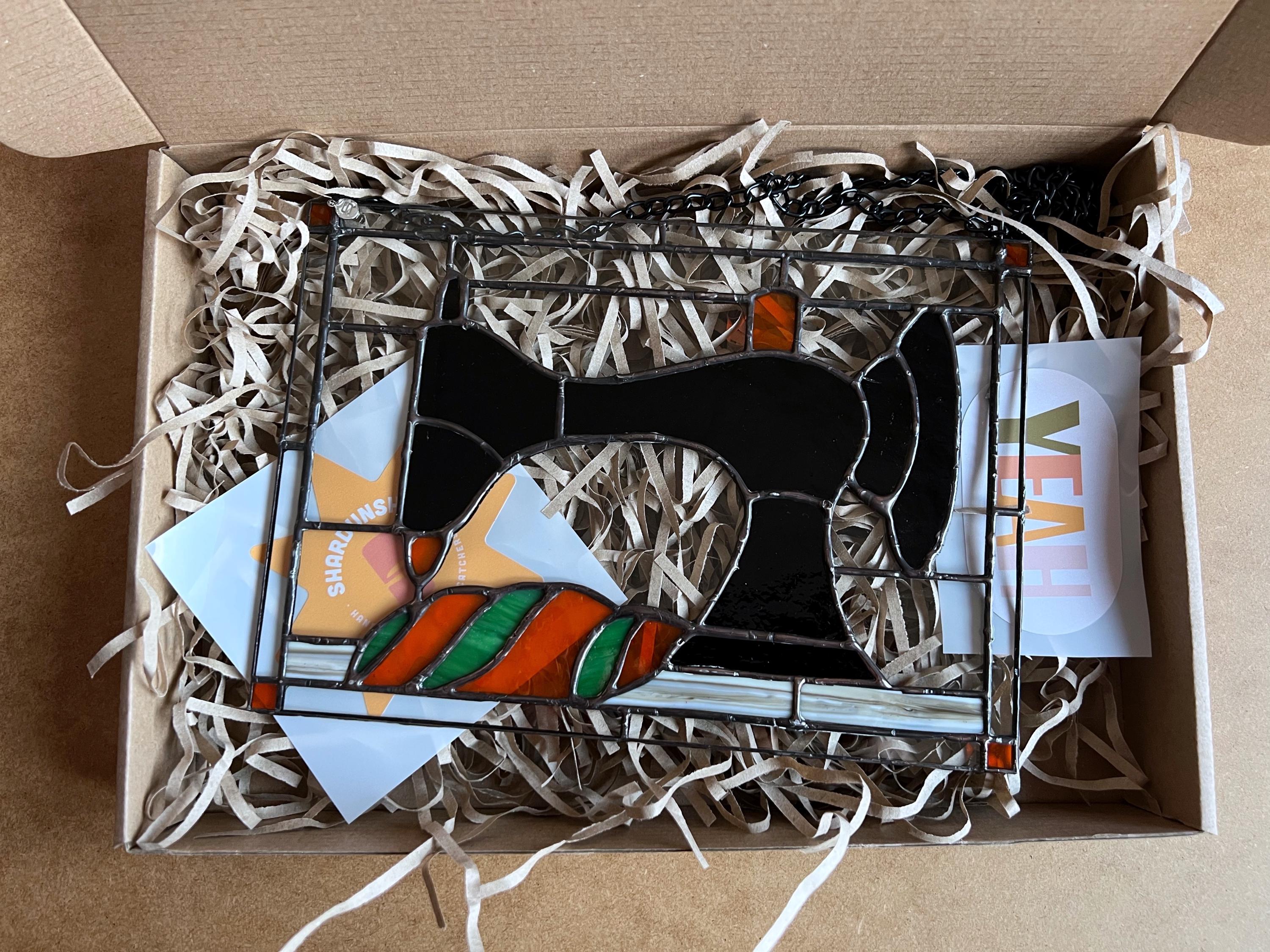 Stained Glass Pattern Sewing Machine Suncatcher - Etsy