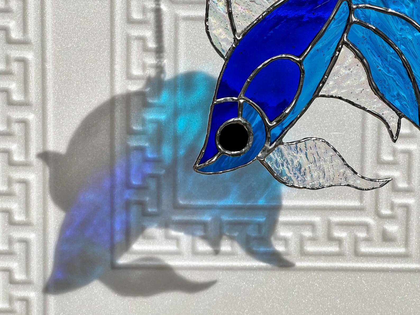 Betta Fish Stained Glass Suncatcher - Etsy