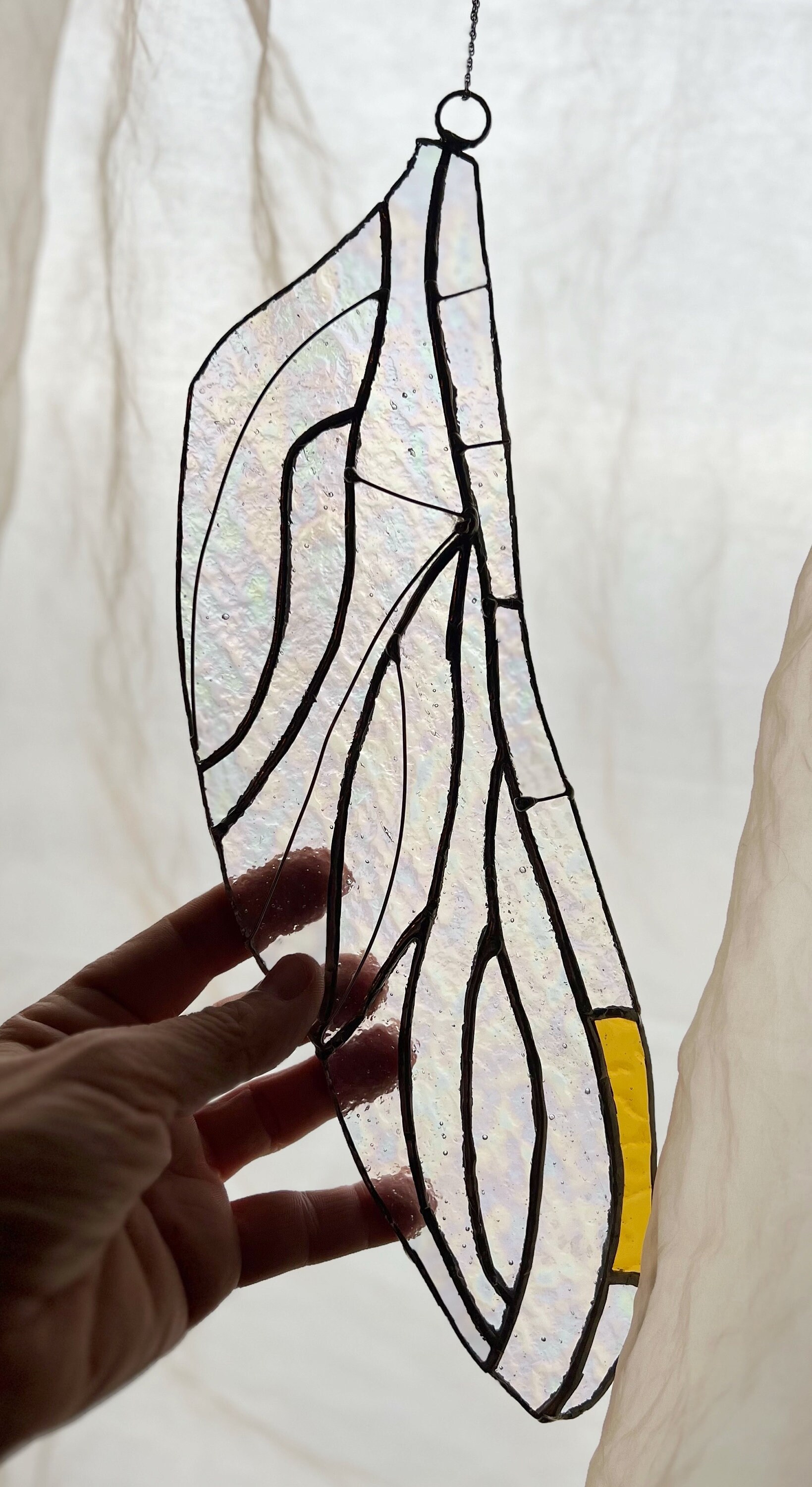 Dragonfly Wing Stained Glass Suncatcher - Etsy