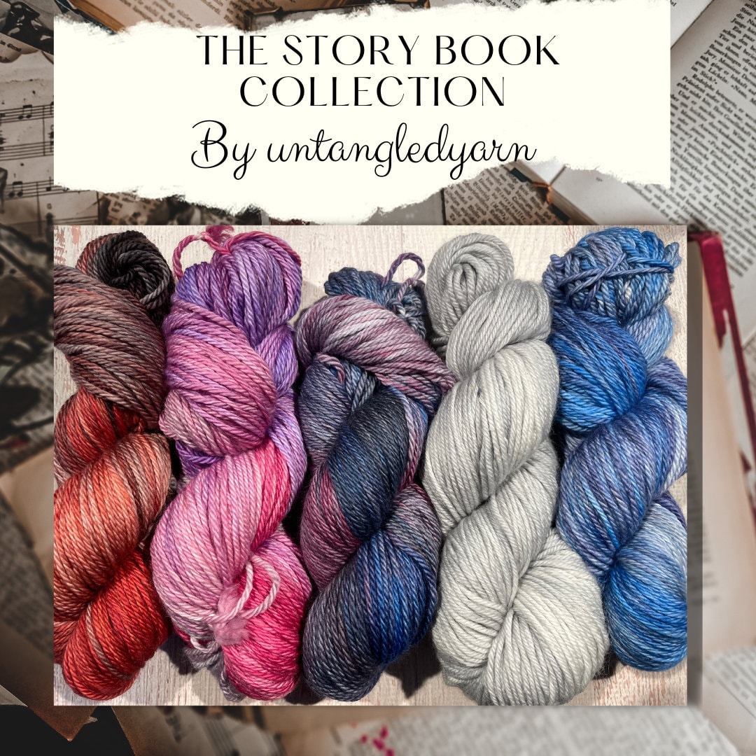 Enchanting Story Book Colorway 5 Skein Yarn Bundle Set With Free Gift ...