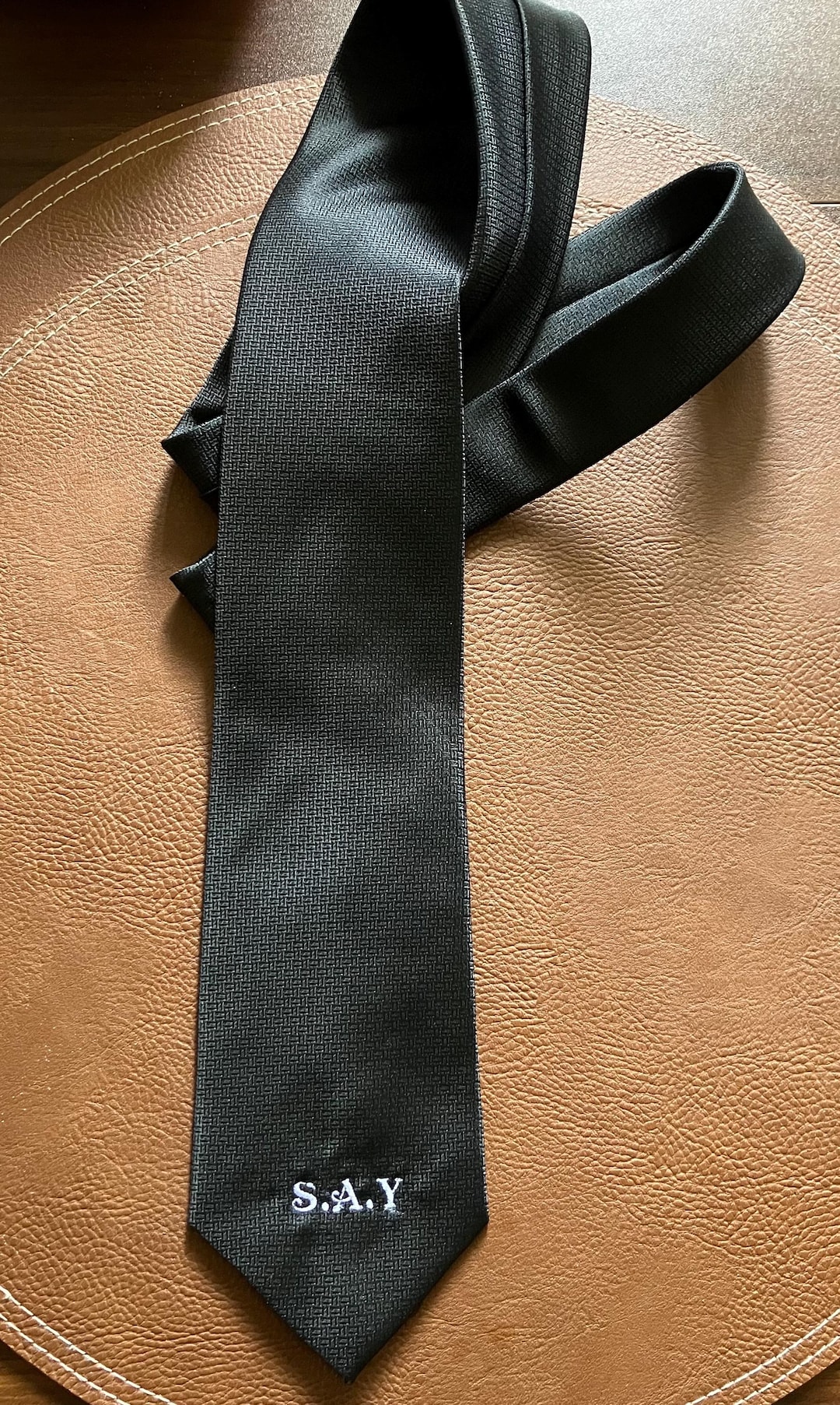 Custom Embroidered Tie - Etsy