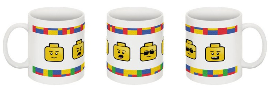 Coffee mug with Lego Faces Funny Mug humor unique mug | Etsy