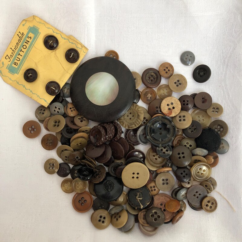 Brown Buttons - Etsy