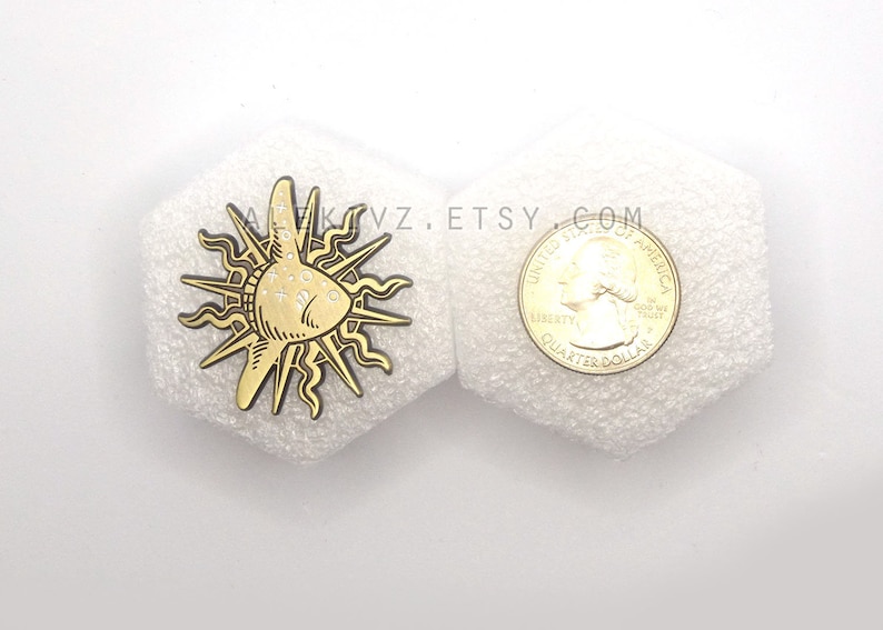 CELESTIAL SUNFISH . Fish . Sun . Enamel Pin - Etsy