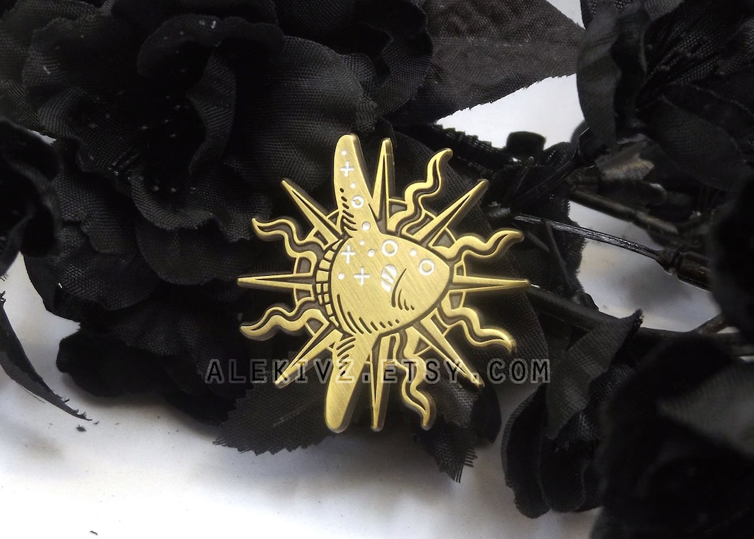 CELESTIAL SUNFISH . Fish . Sun . Enamel Pin - Etsy