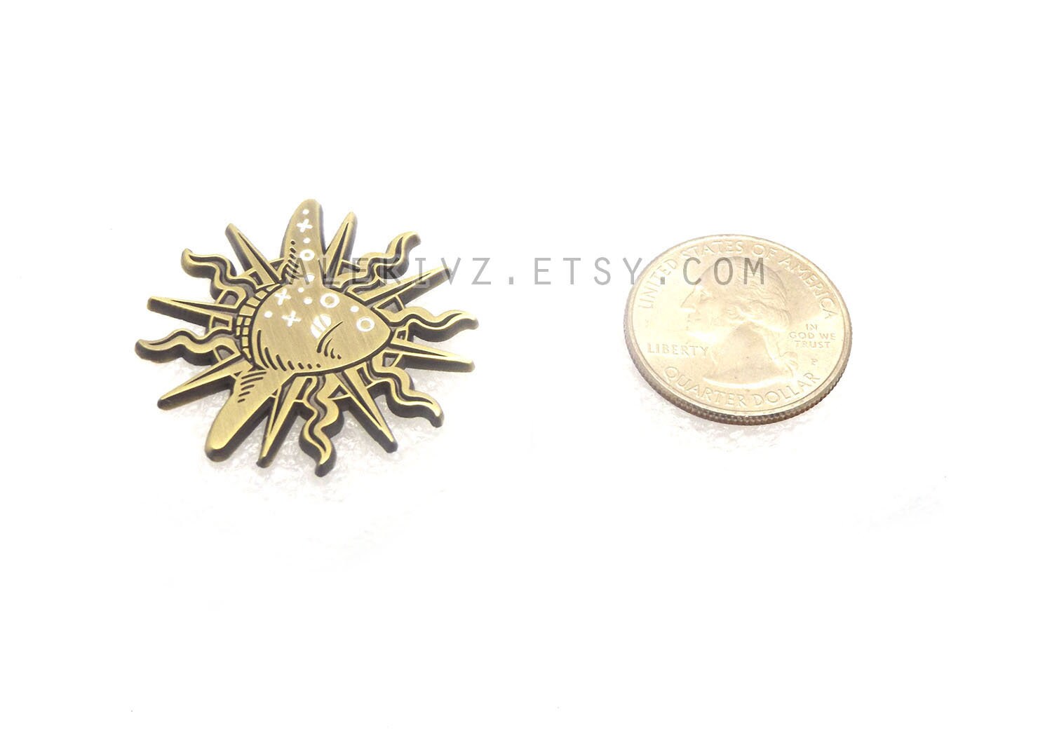 CELESTIAL SUNFISH . Fish . Sun . Enamel Pin - Etsy
