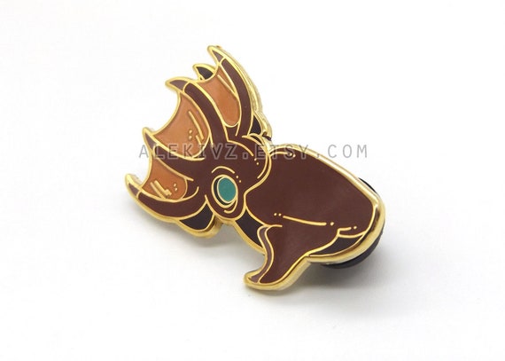 VAMPIRE SQUID . Stained Glass Enamel . Glow in the Dark . - Etsy