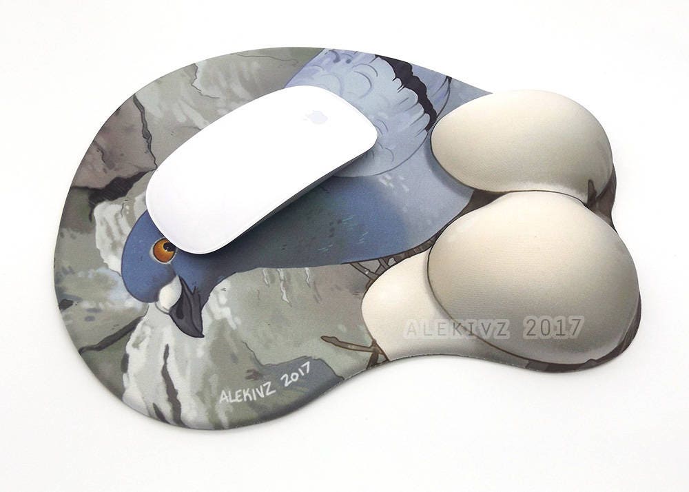 PIGEON NEST . Ergonomic Mousepad - Etsy