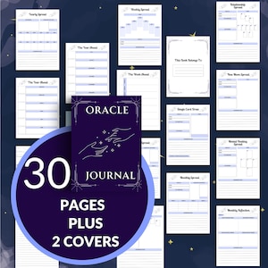Digital Oracle Journal, Printable Oracle Pages, Daily Card Reading ...