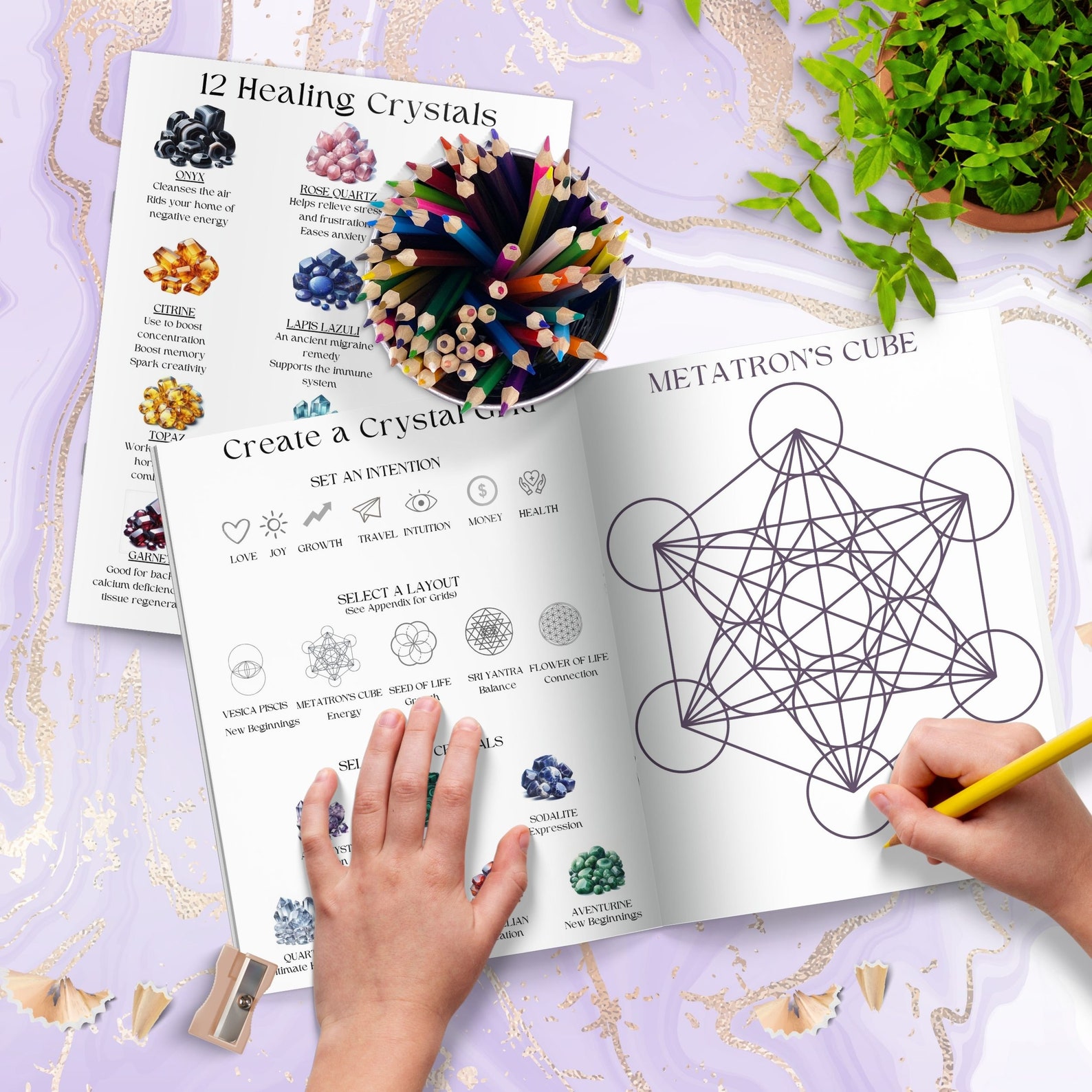 Crystal Worksheet, Crystal Printable, Healing Worksheets, Crystal Guide ...