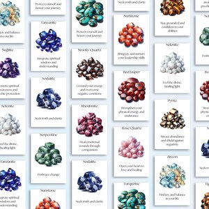 Crystal Oracle Deck, Mineral Magic, Crystal Deck,crystal Affirmation ...