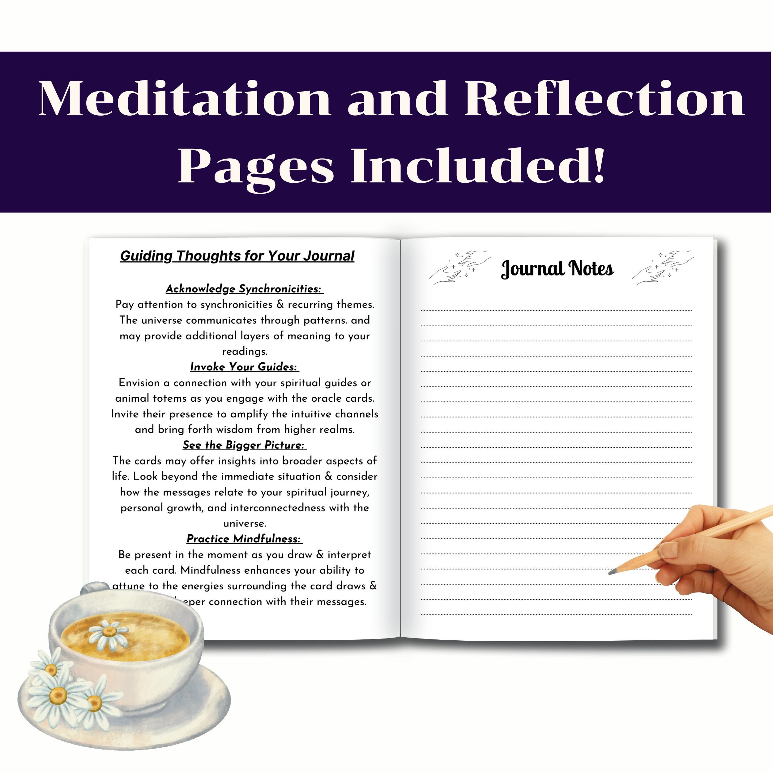 Digital Oracle Journal, Printable Oracle Pages, Daily Card Reading ...