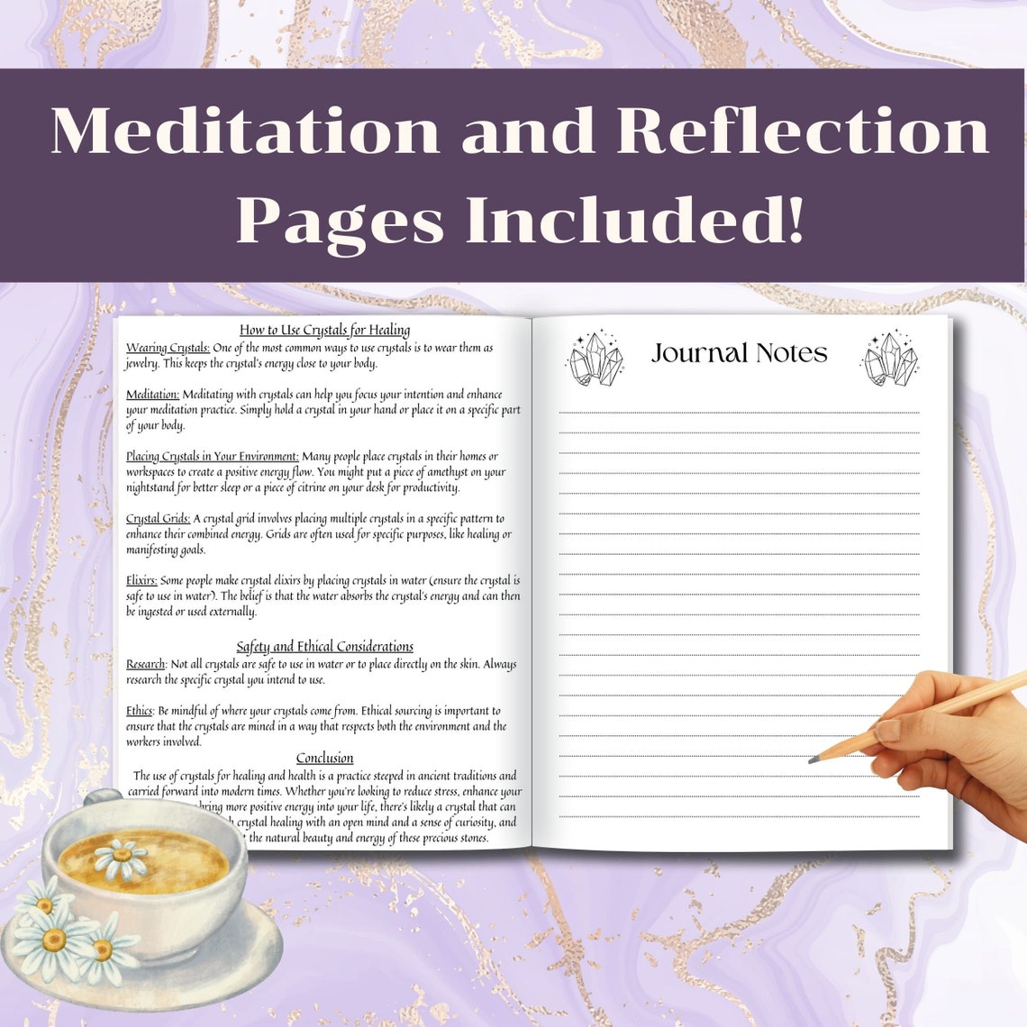 Crystal Worksheet, Crystal Printable, Healing Worksheets, Crystal Guide ...