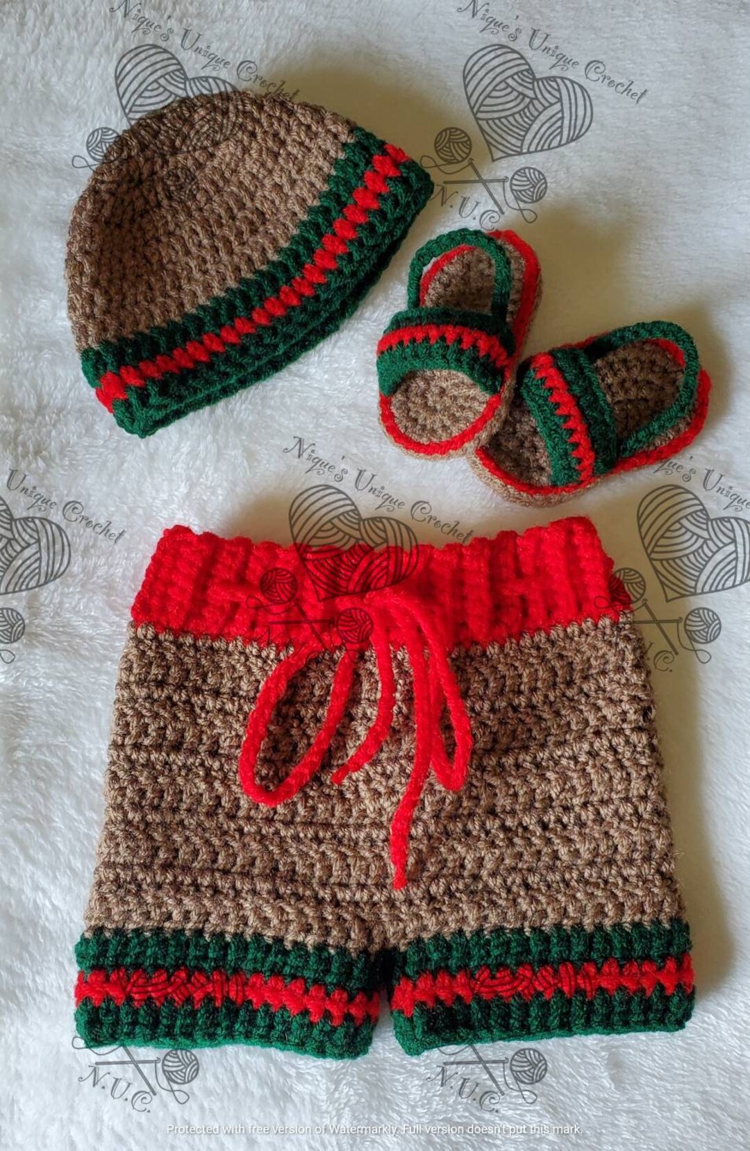 Newborn Handmade Gucci Crochet Photo Prop/outfit - Etsy