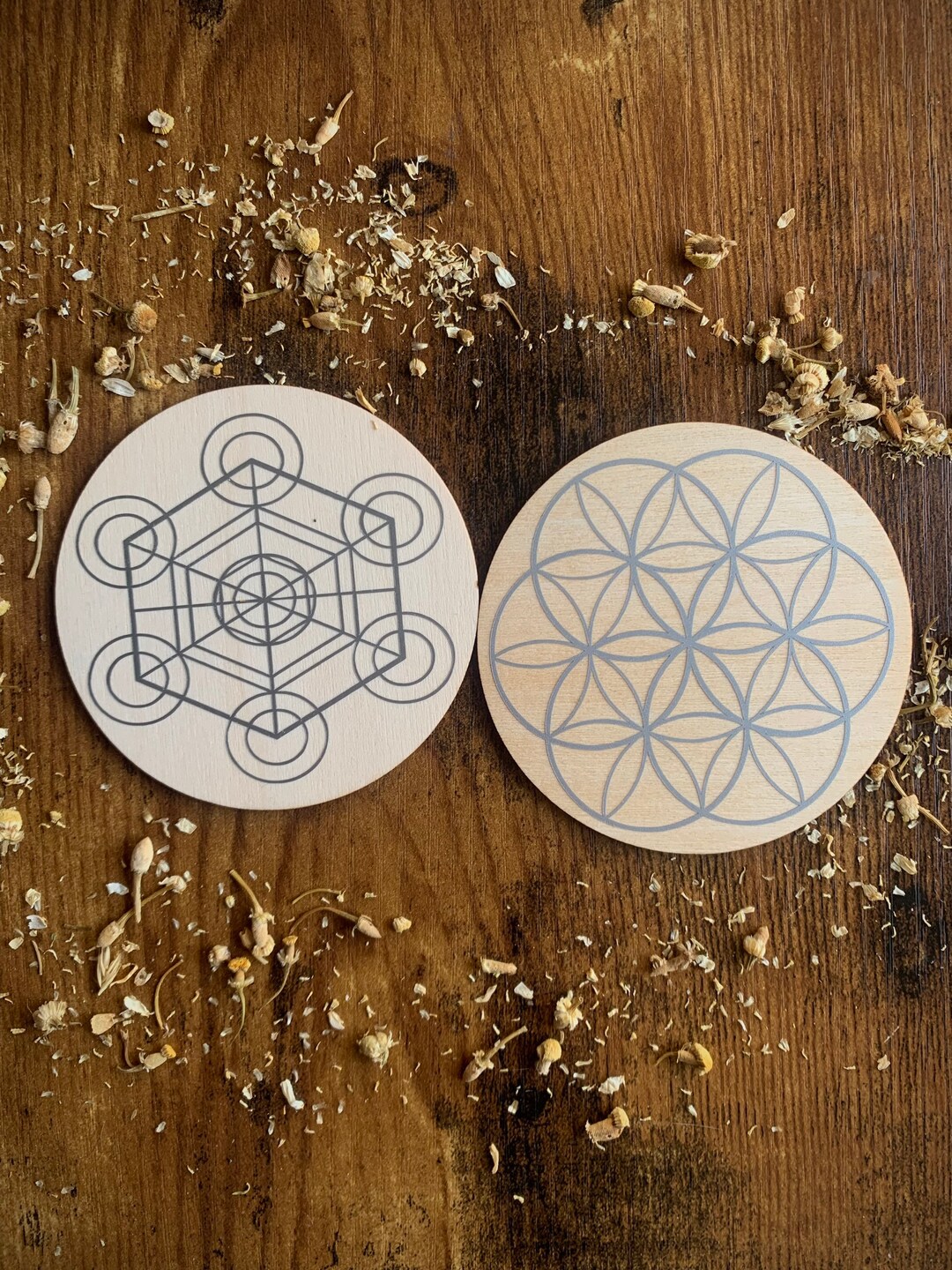 Balsa Wood Crystal Grid / Crystal Grids / Sacred Geometry / Crystals ...